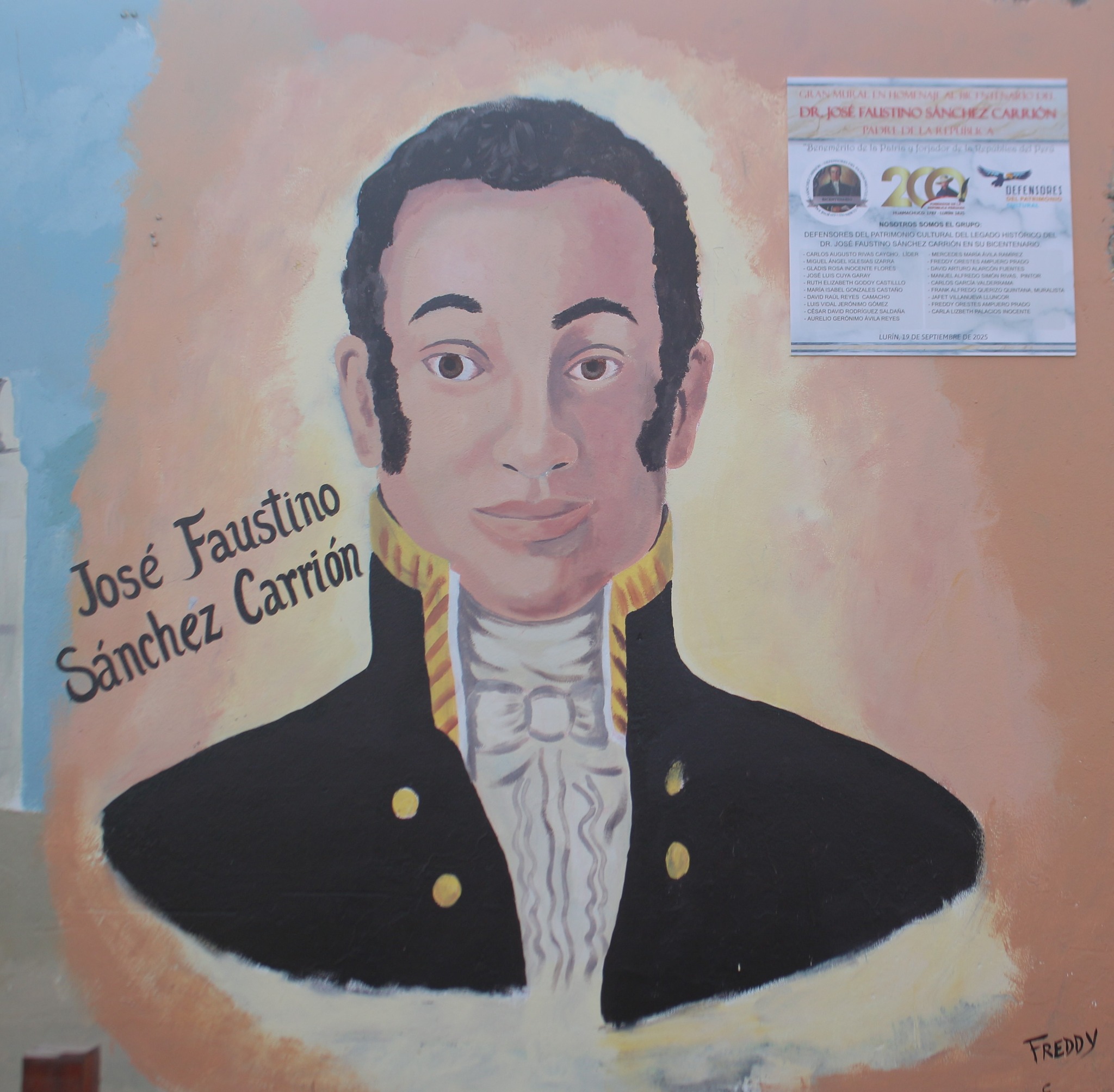 Develan e inauguran placa del Mural del Bicentenario en homenaje a José ...