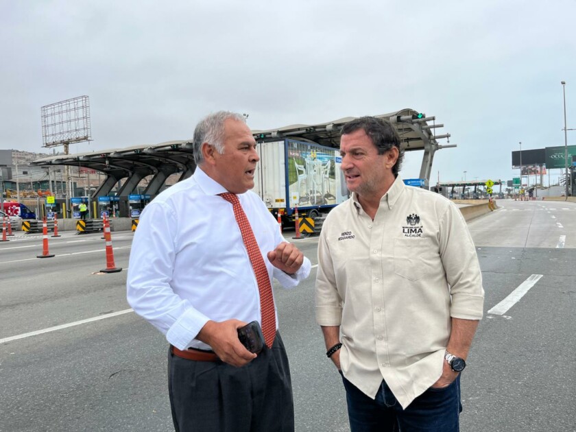 Alcalde Renzo Reggiardo supervisó suspensión de los peajes en Lima Sur ...