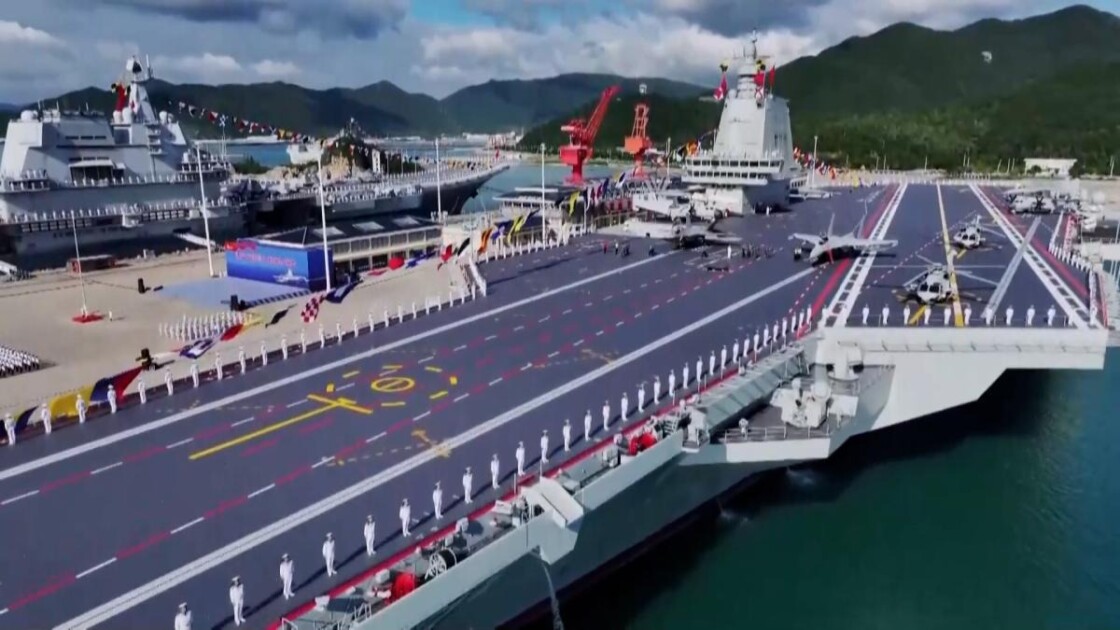 China muestra su poderío naval con portaviones de 80 mil toneladas ...